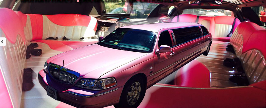 Pink Limousine Hire London | Surrey | Pink Party Bus Hire London | Pink ...